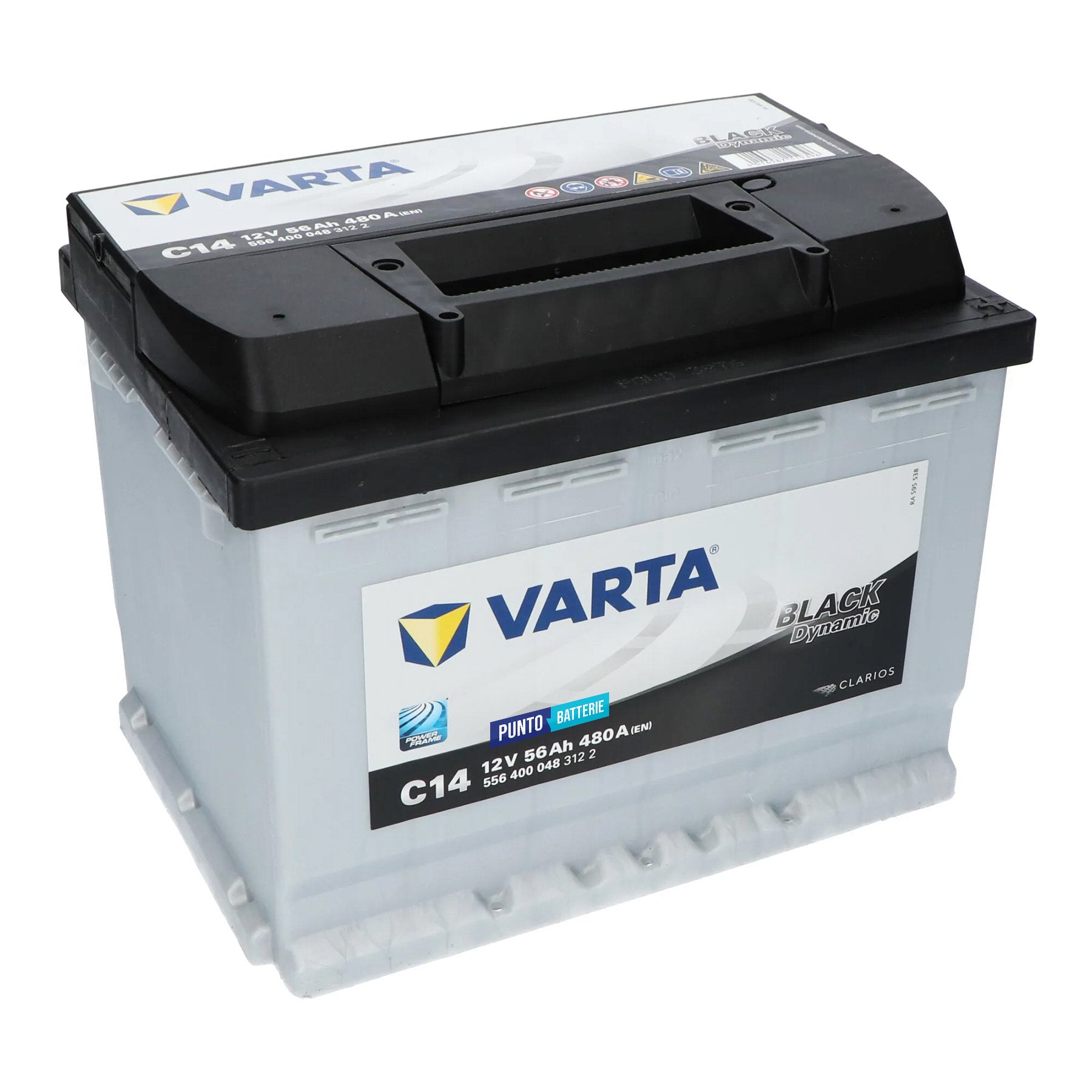 Batteria Varta C14 - Black Dynamic (12V, 56Ah, 480A) - Puntobatterie