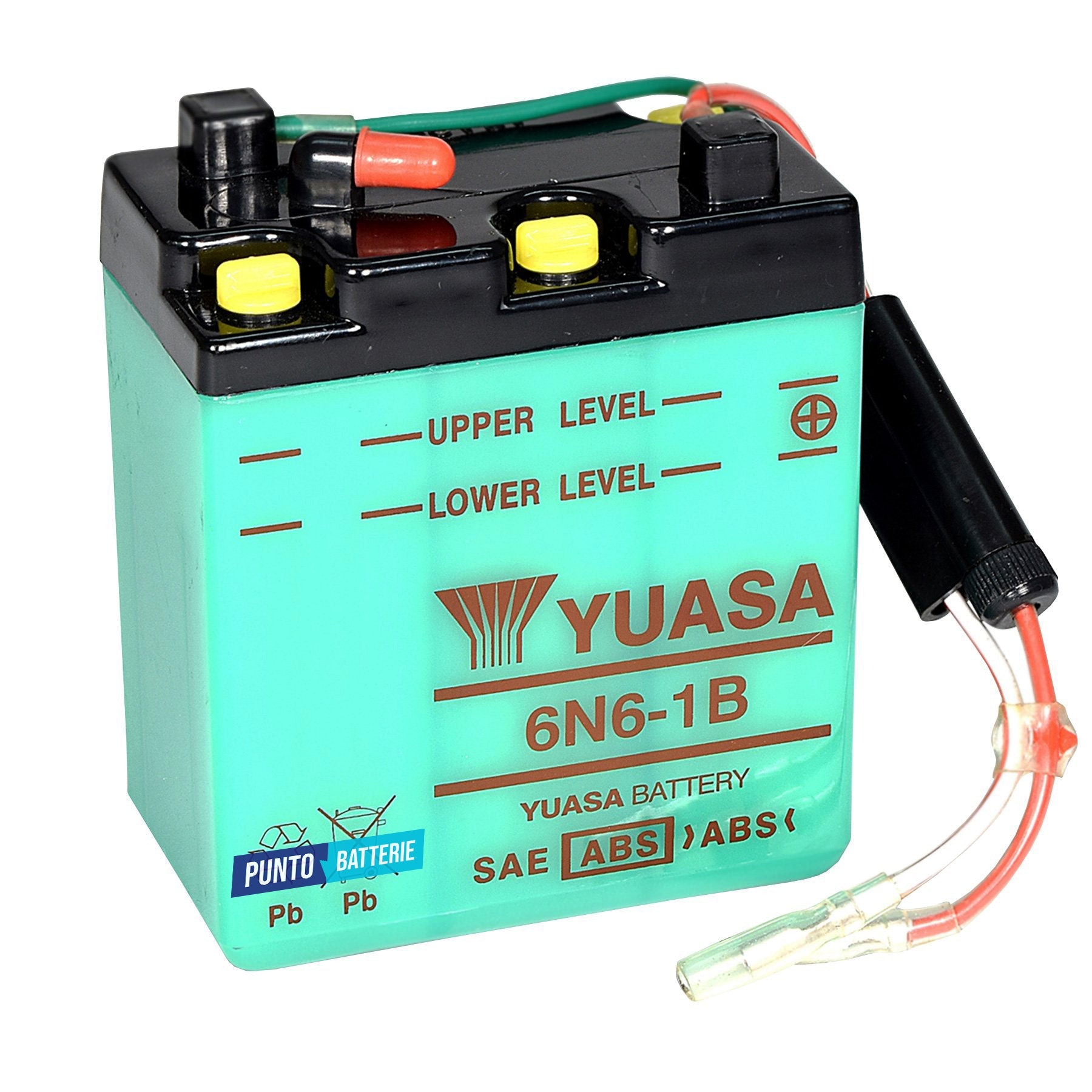 Batteria Yuasa 6N6-1B - Conventional (6V, 6Ah) - Puntobatterie