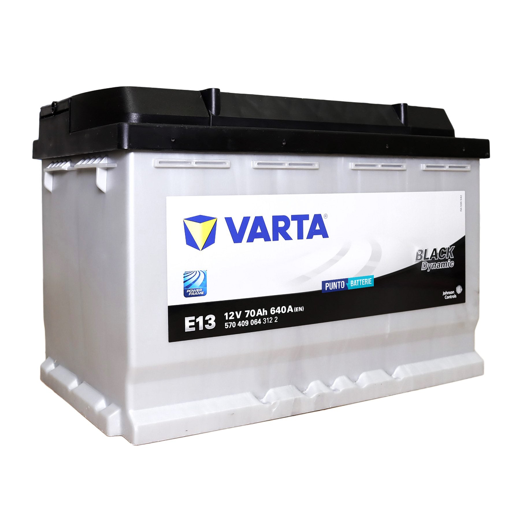 Batteria Varta E13 - Black Dynamic (12V, 70Ah, 640A) - Puntobatterie